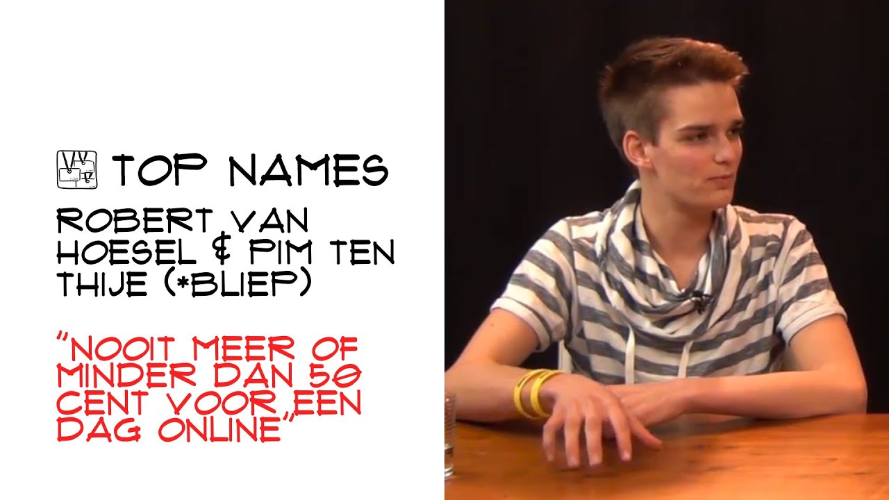 Robert van Hoesel & Pim Ten Thije (*Bliep): "Nooit meer of minder dan ...