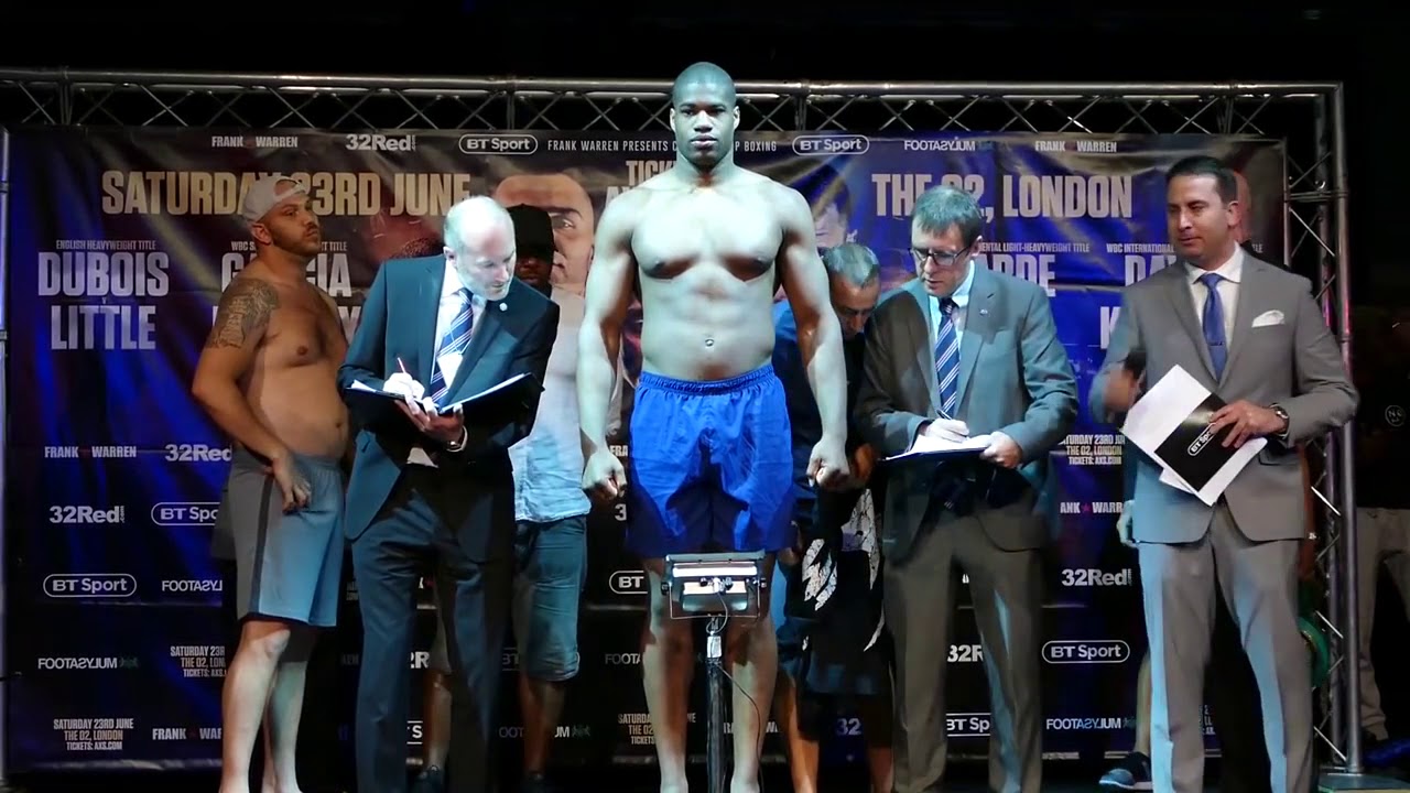 Daniel Dubois vs Tom Little WEIGH IN & FINAL FACE OFF Boxing ...