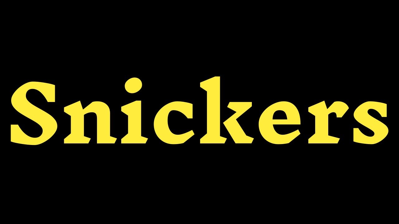 How To Pronounce “Snickers” Correctly? How to say “Snickers"? - YouTube