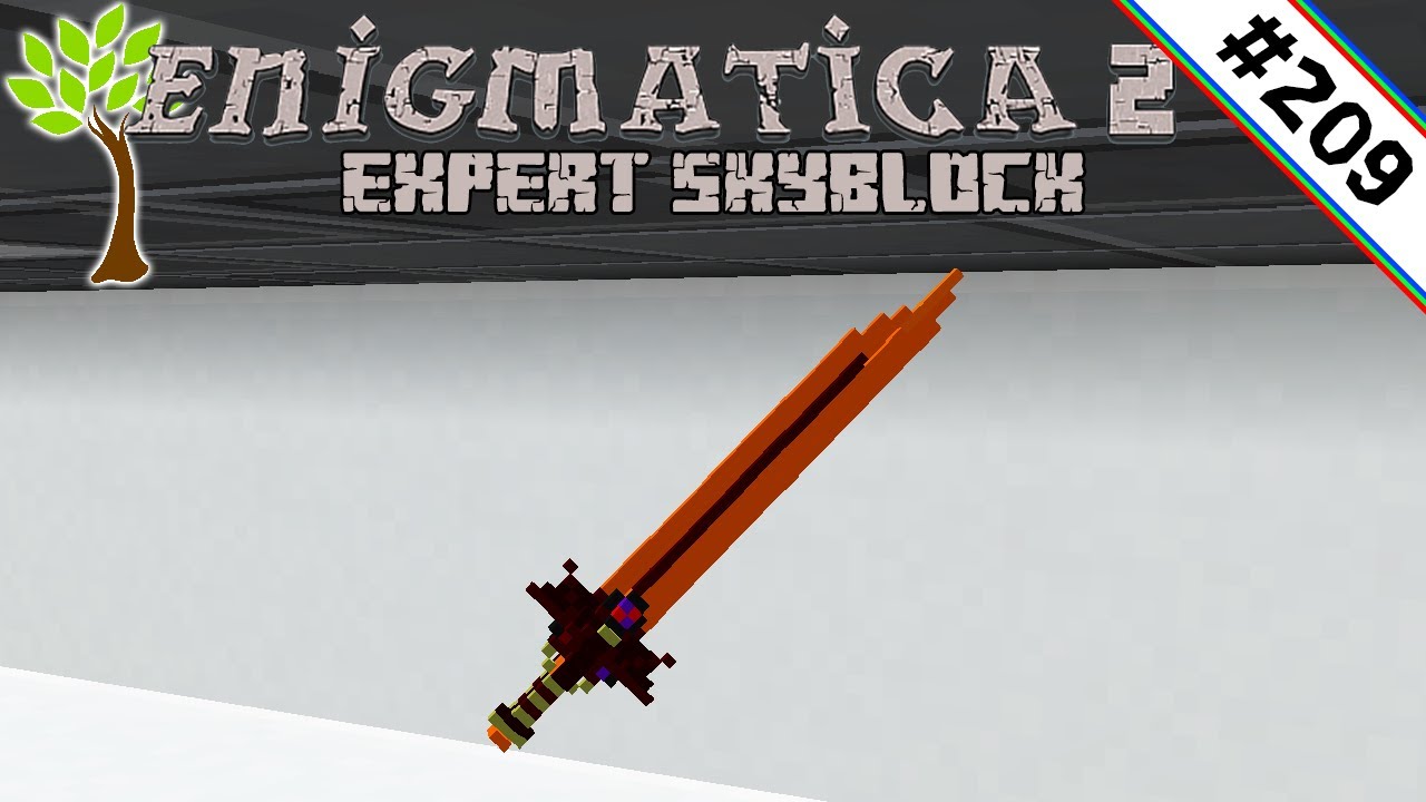 Das Draconic Sword 🌳 Enigmatica 2 Expert Skyblock #209 - YouTube