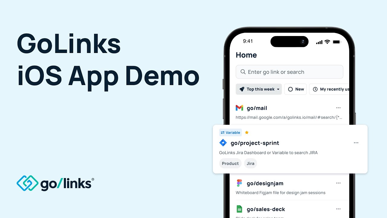 GoLinks Tutorial: iOS Mobile App Demo - YouTube
