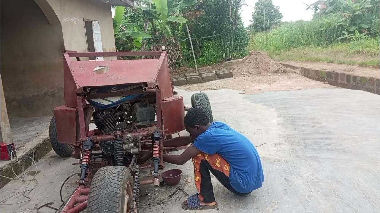 Homemade Three wheel car, how dismount the engine - YouTube