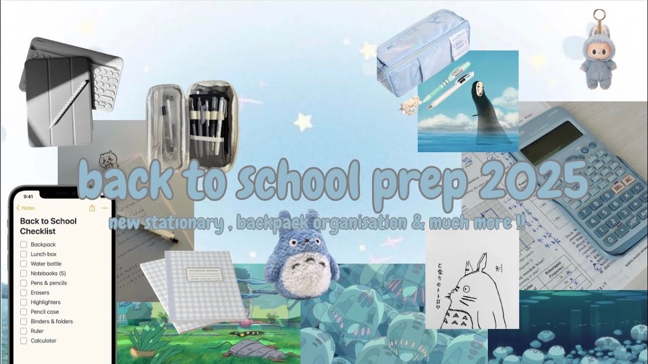 BACK TO SCHOOL PREP 2025 🗒️🎐: ･ﾟ: vision board collaging , decorating ...