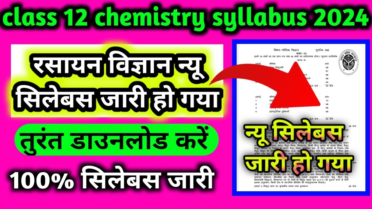 Up Board Class 12 Chemistry Syllabus 2024 Download Kare Class 12 up-board-class-12-chemistry-syllabus-2024-download-kare-class-12