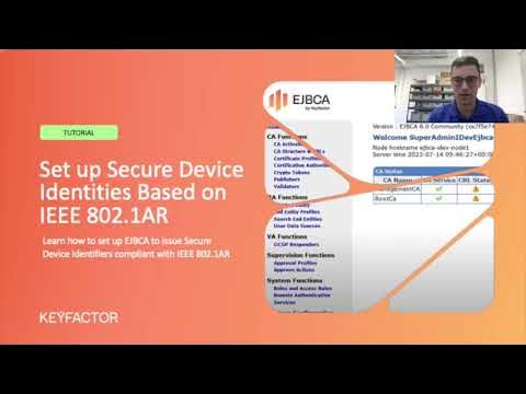 Set up EJBCA to Issue Secure Device Identities Based on IEEE 802.1AR - YouTube
