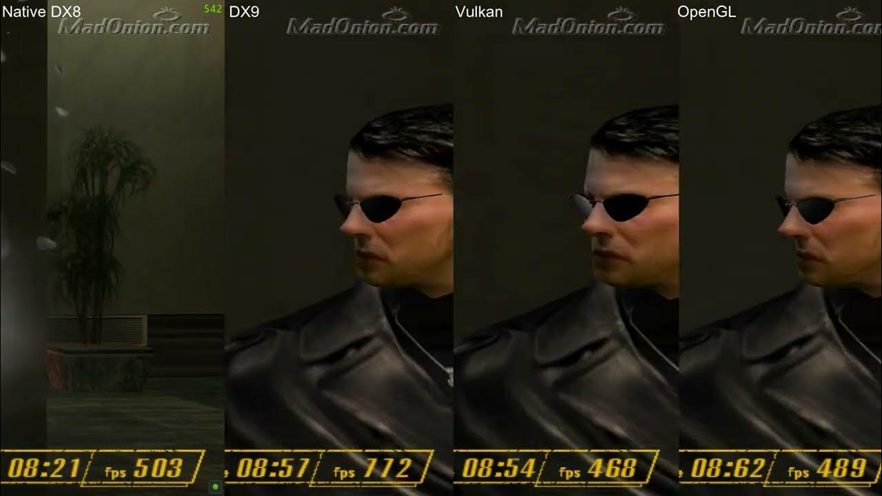 DirectX 8 compatibility layer benchmark - crosire (DX9) vs DXVK (Vulkan) vs WineD3D (OpenGL)🔴 ...
