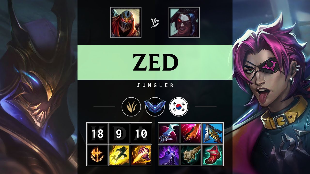 Zed Jungle vs Kayn: Rampage - KR Diamond Patch 14.23 - YouTube