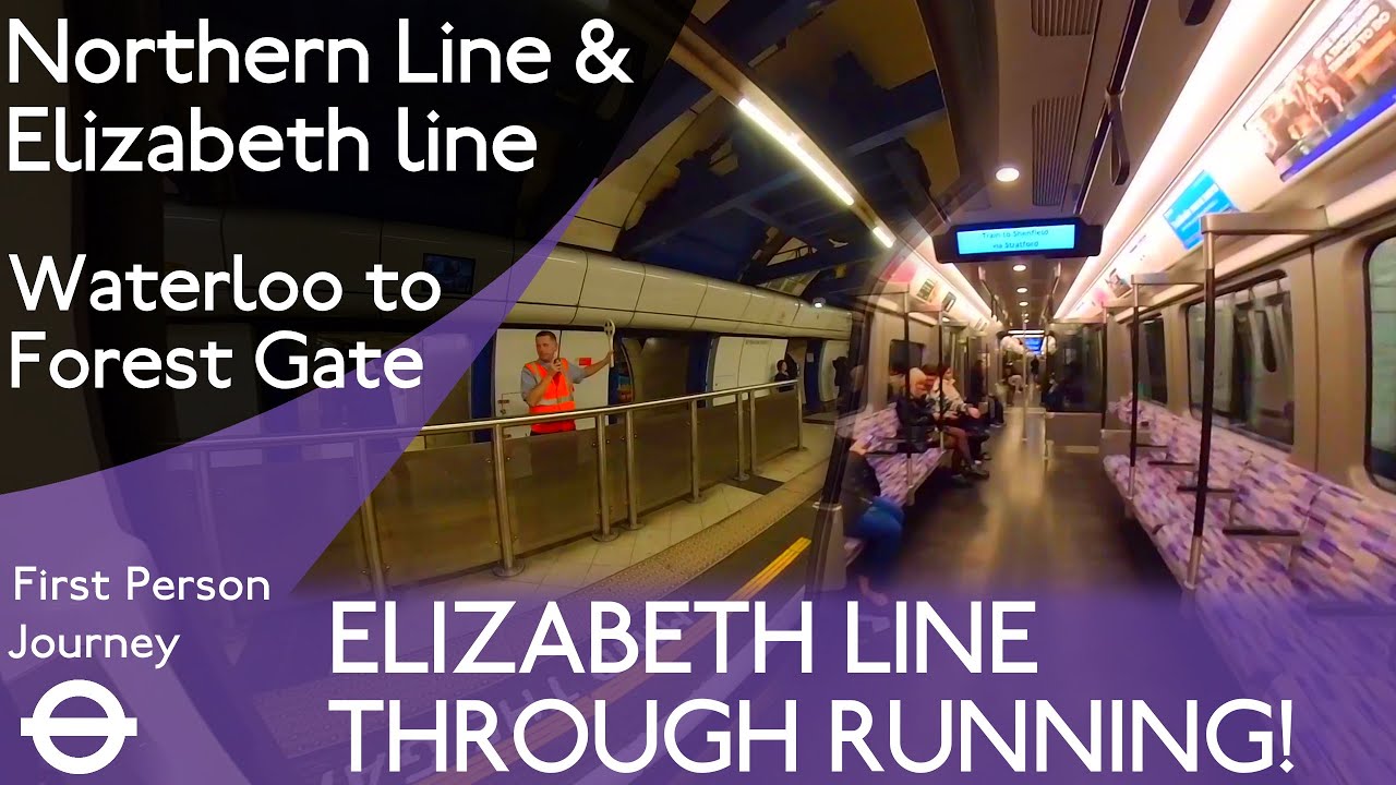 London Underground & Elizabeth Line First Person Journey - Waterloo to ...