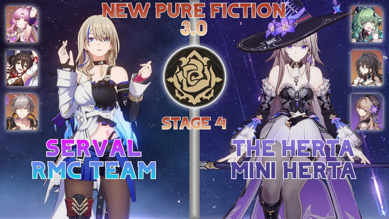 E6S0 Serval Hypercarry & E0S0 The Herta w/Mini Herta New Pure Fiction 4 ...