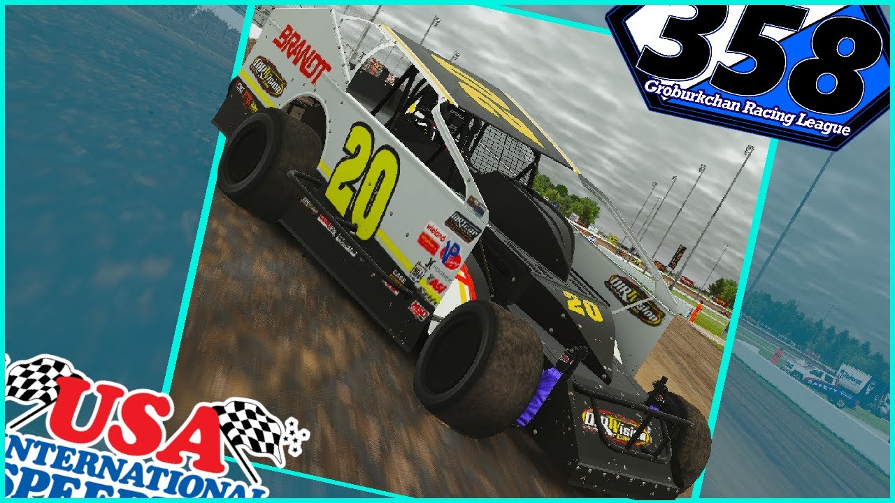 Groburkchan 358 Modified League - Race 1 USA - iRacing Dirt Oval - YouTube