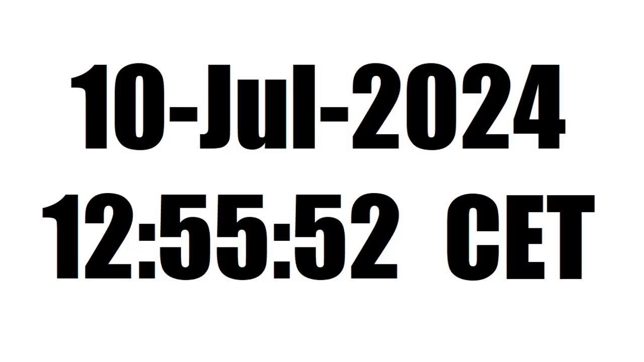 Live CET Time & Date Live Stream - YouTube