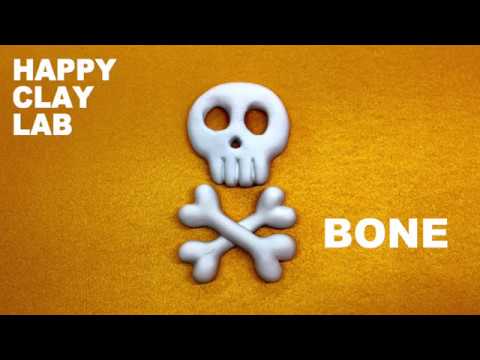 Polymer clay tutorial /How to make a BONE - YouTube