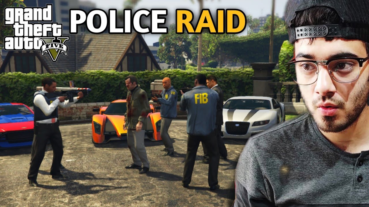 GTA 5 - POLICE RAID ON MICHAEL HOUSE - YouTube