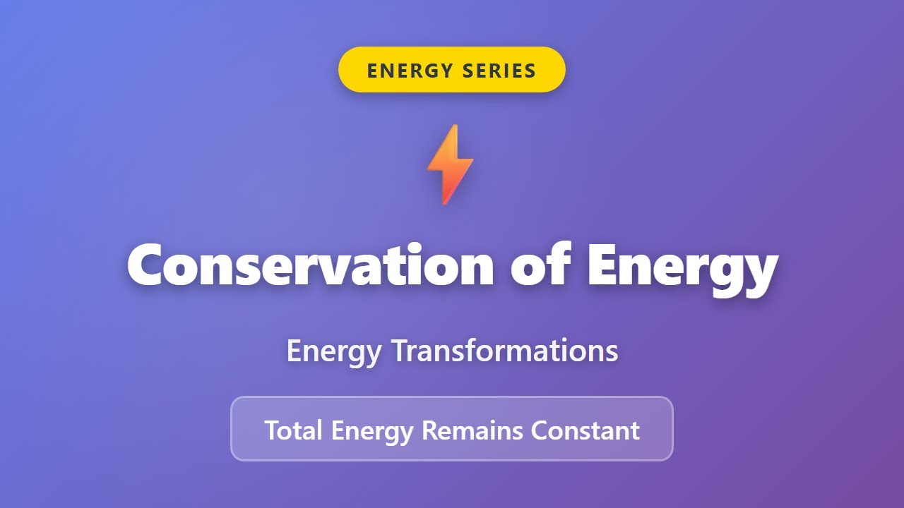 Conservation of Energy Explained: Energy Transformations in Isolated ...