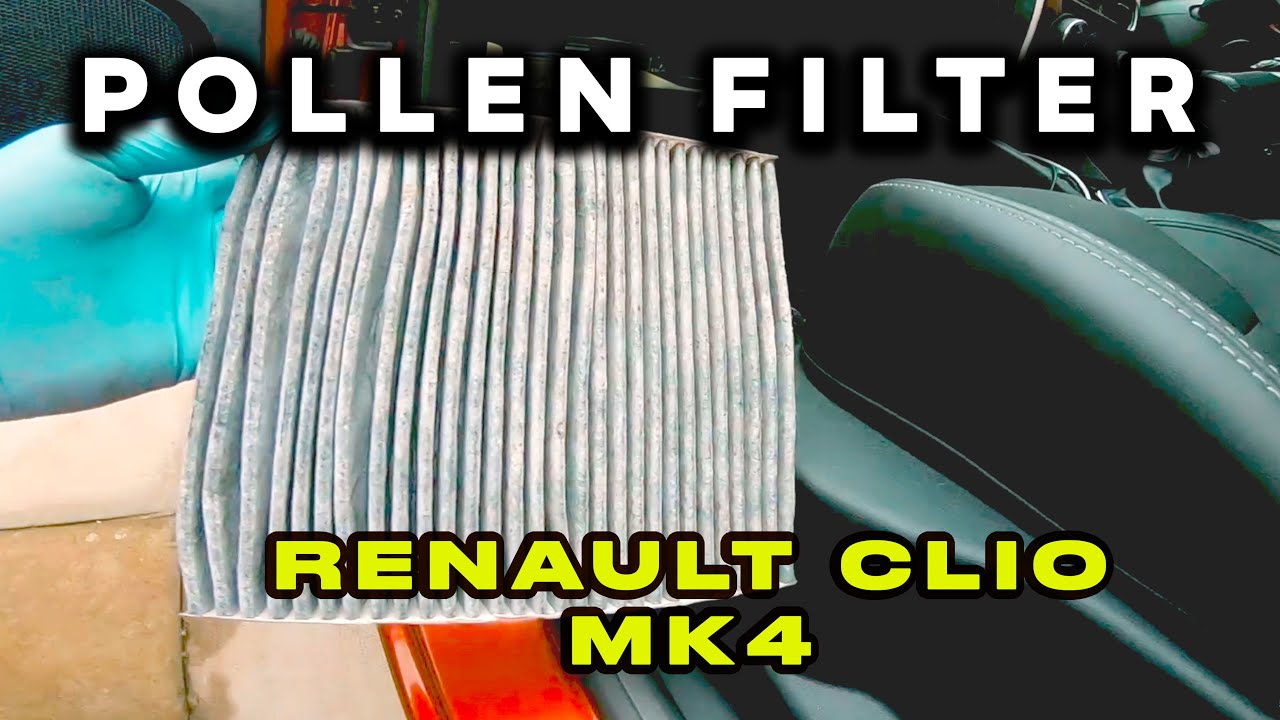 How to change Pollen Filter (Cabin Filter) on Renault Clio (MK4) - YouTube
