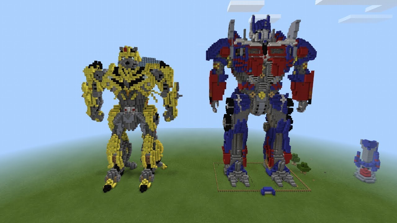 Minecraft Bumblebee And OptimusPrime v2 - YouTube