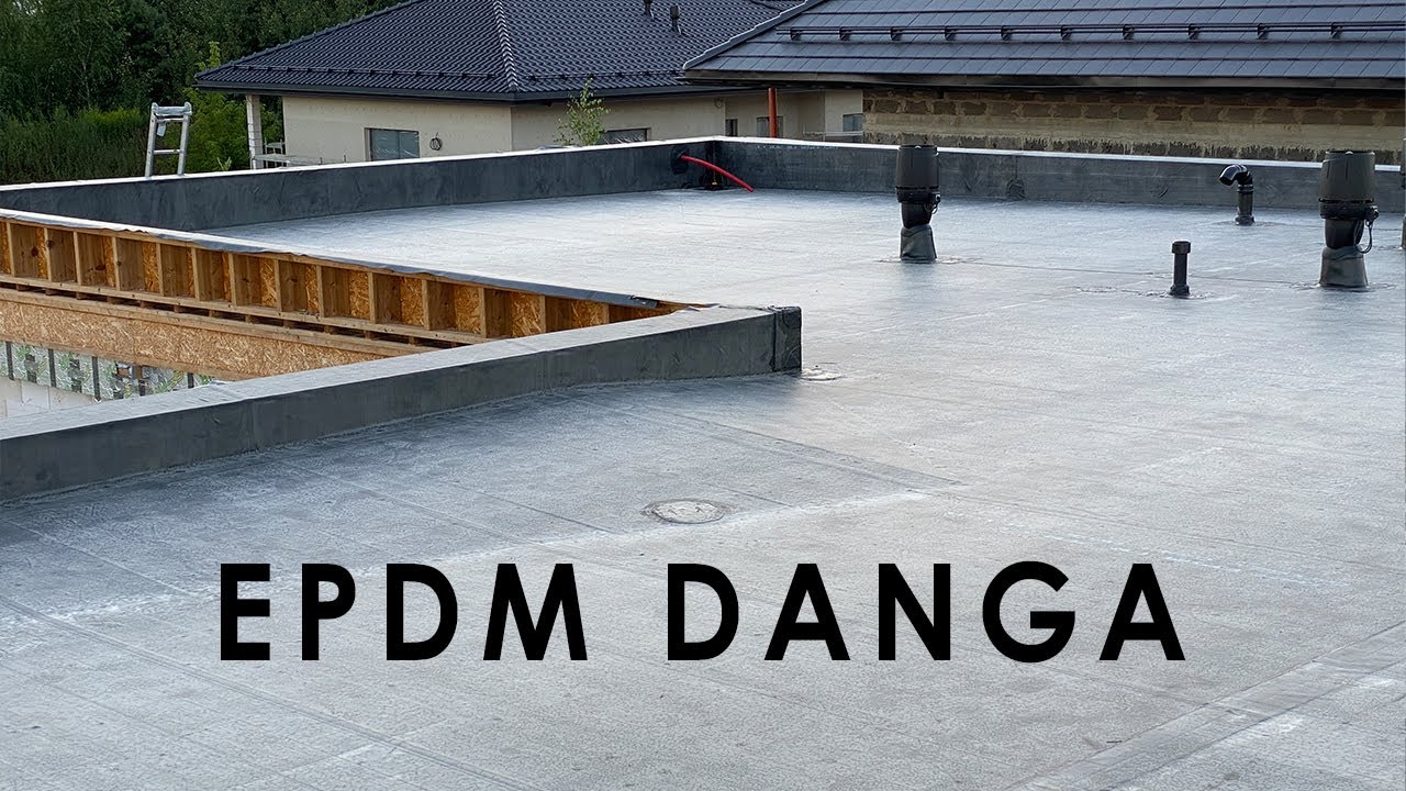 EPDM dangos klijavimas ant plokščio stogo - YouTube