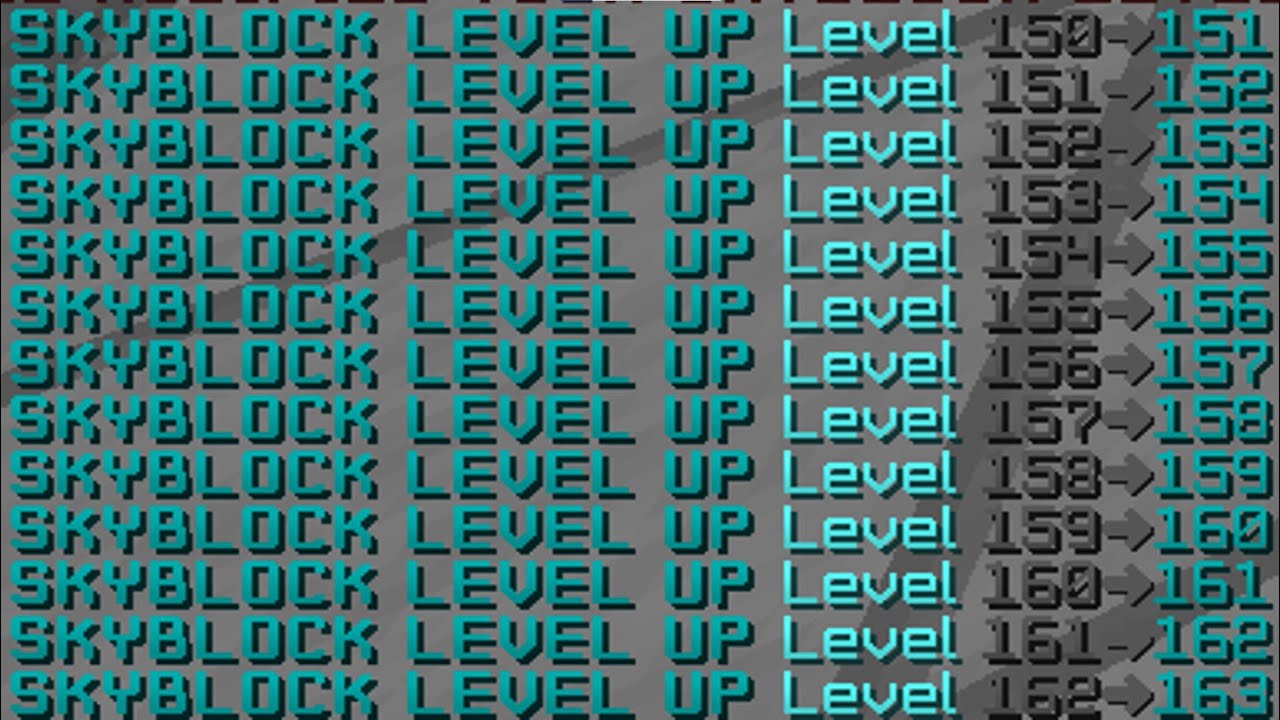 SKYBLOCK LEVELS ARE OUT (Hypixel Skyblock) - YouTube