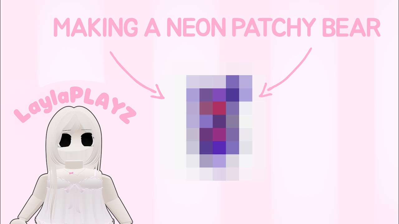 Making a neon Patchy Bear in Adopt me! - YouTube