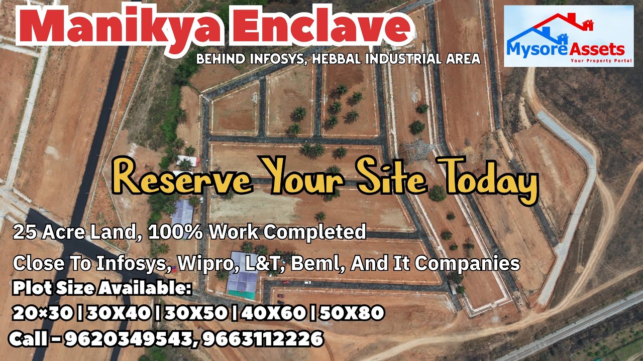 MUDA Approved Plots for Sale in Mysore | Manikya Enclave Near Infosys ...
