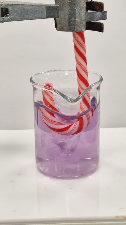 Chemical Chameleon Candy Cane Experiment - YouTube