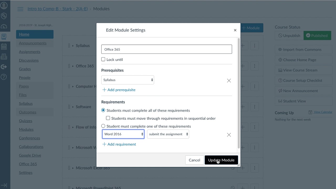 How To Set Requirements And Prerequisites In Canvas YouTube How To Set Requirements And Prerequisites In Canvas YouTube