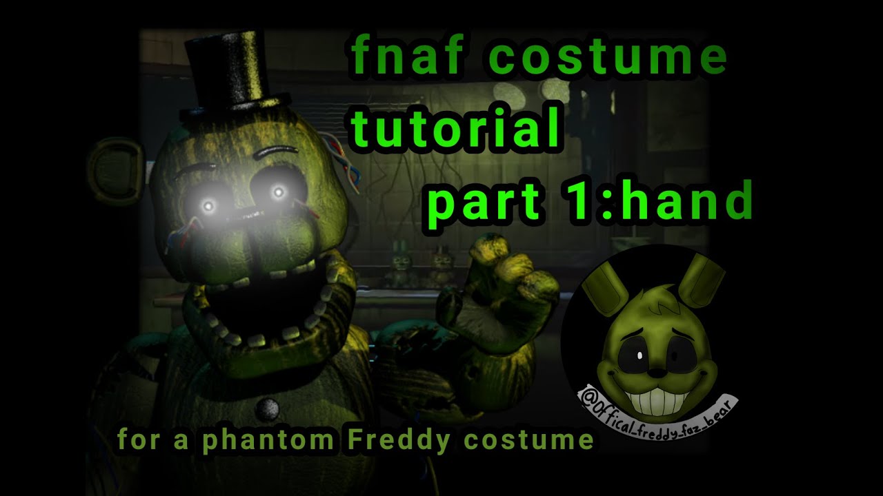 How to make a fnaf costume. Part 1:hand without a glove (tutorial:step ...