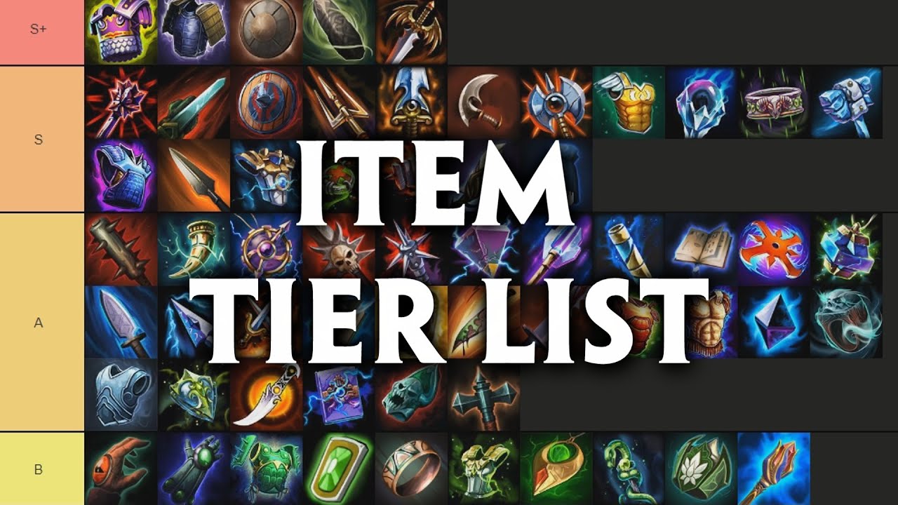 SMITE Season 10 ITEM Tier List - YouTube
