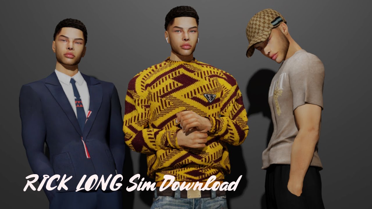 SIMS 4 | URBAN MALE CC FOLDER | 8 category + CC Folders - YouTube