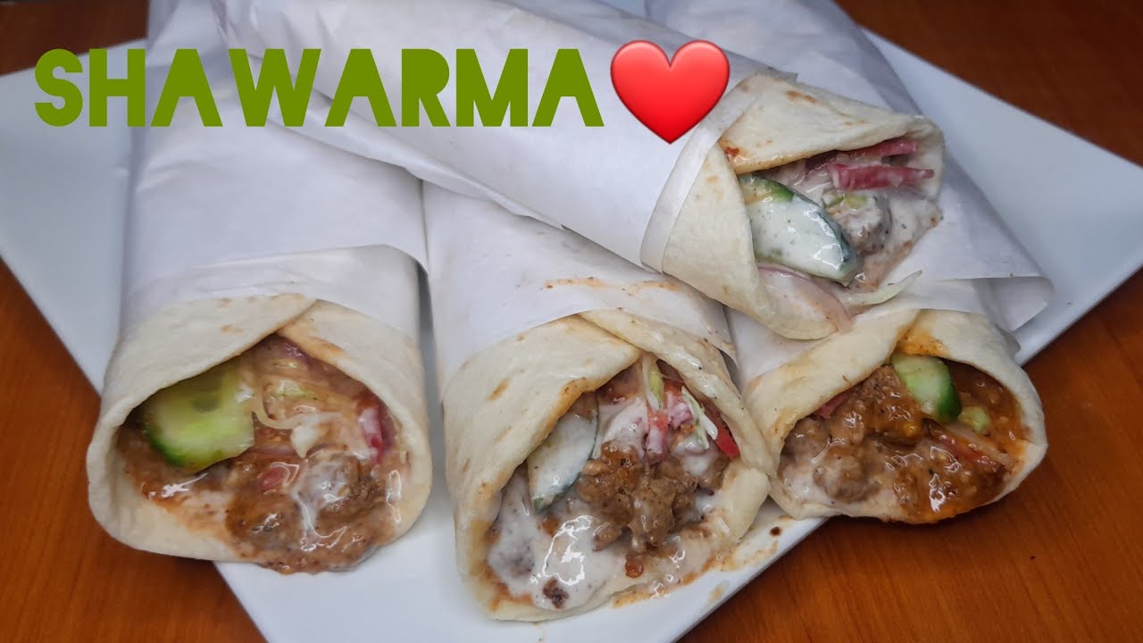 How to make chicken shawarma at home 🙂 complete recipe step by step by ...