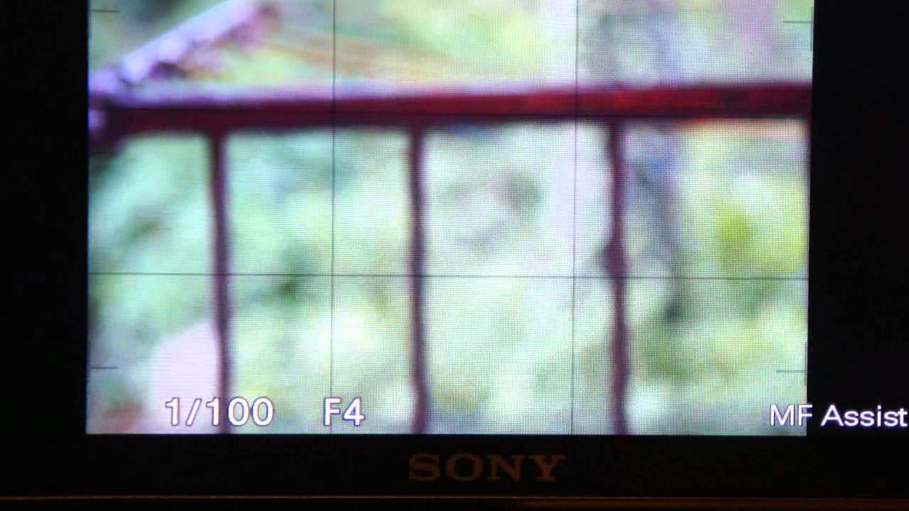 Sony NEX-C3 : peaking mode - YouTube