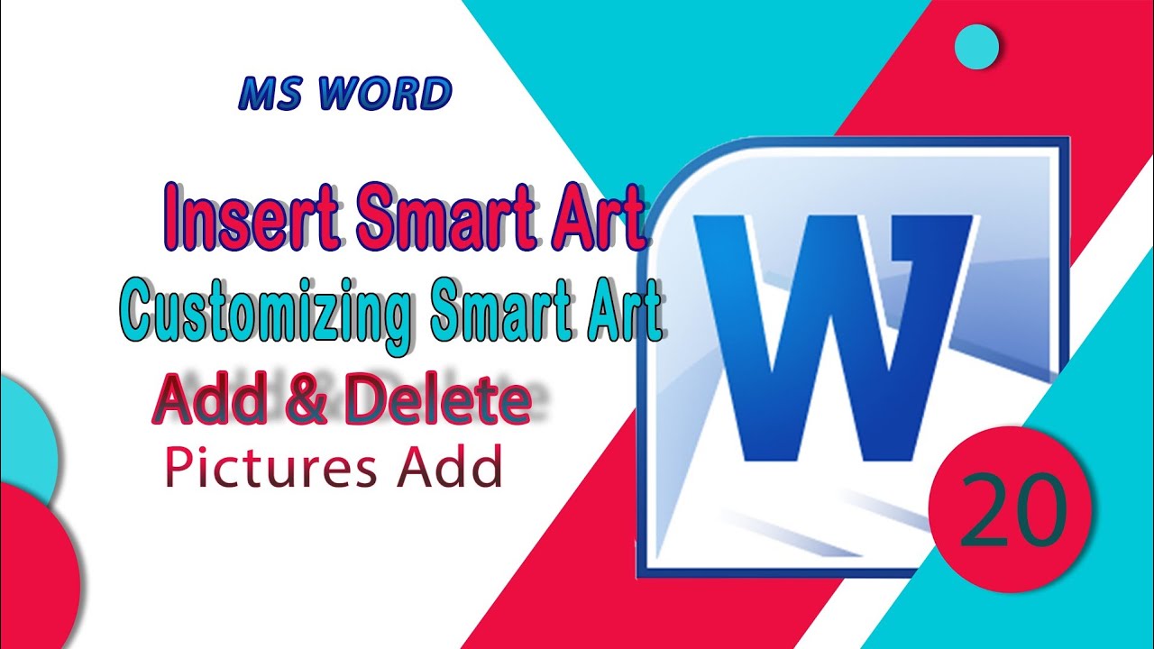 Insert Smart Art and Customizing Smart Art,add & delete Smart Art and ...