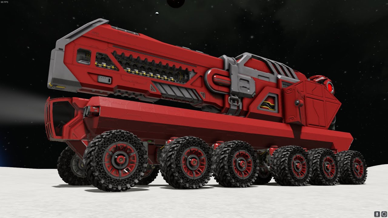 Space Engineers - Big Railgun on a small rover - YouTube
