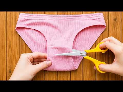 Eski bir külotu kesin ve ne olacağını görün! Bu sırrı çok az kişi biliyor!!
