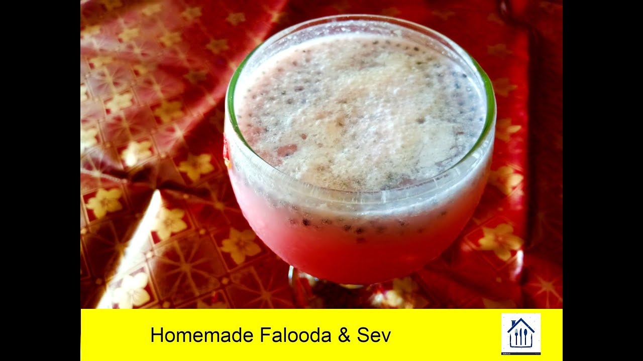 Home Made Falooda & sev recipe by | Home kitchen - YouTube
