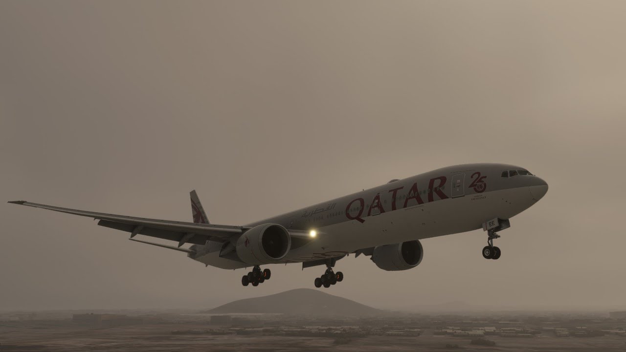 Real Landing in Rain | PMDG 777 | MSFS | RTX 3060TI | Ultra settings ...