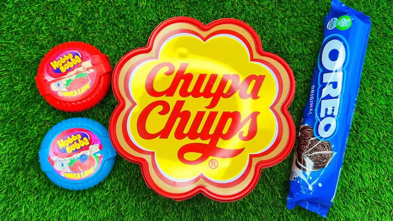 ASMR Most Popular Candys / some lots of colorful rainbow lollipop candy ...