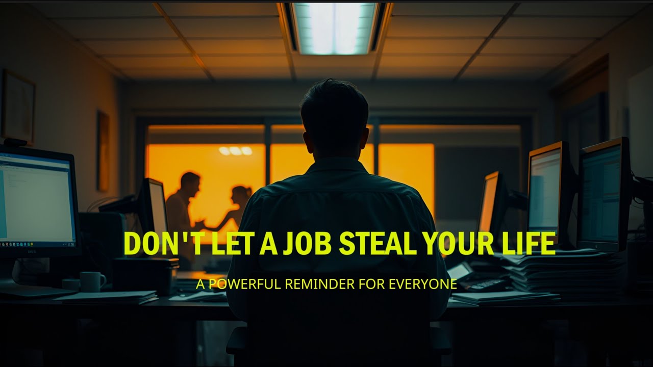 Don't Let a Job Steal Your Life: A Powerful Reminder for Everyone # ...