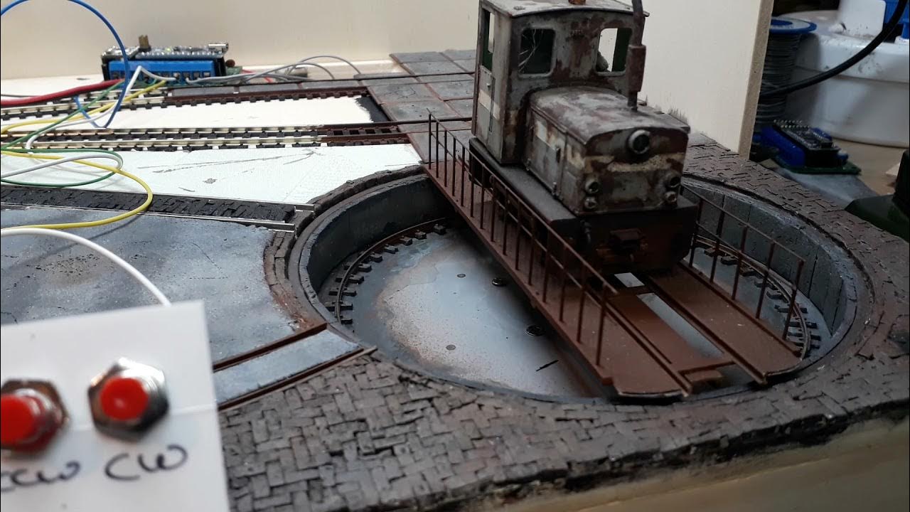 Draaischijf met arduino. First test Turntable with arduino - YouTube