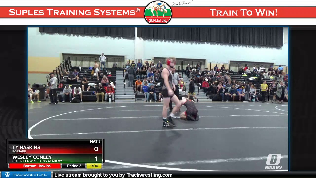 High School (11th - 12th Grade) 120 Ty Haskins Portage Vs Wesley Conley ...