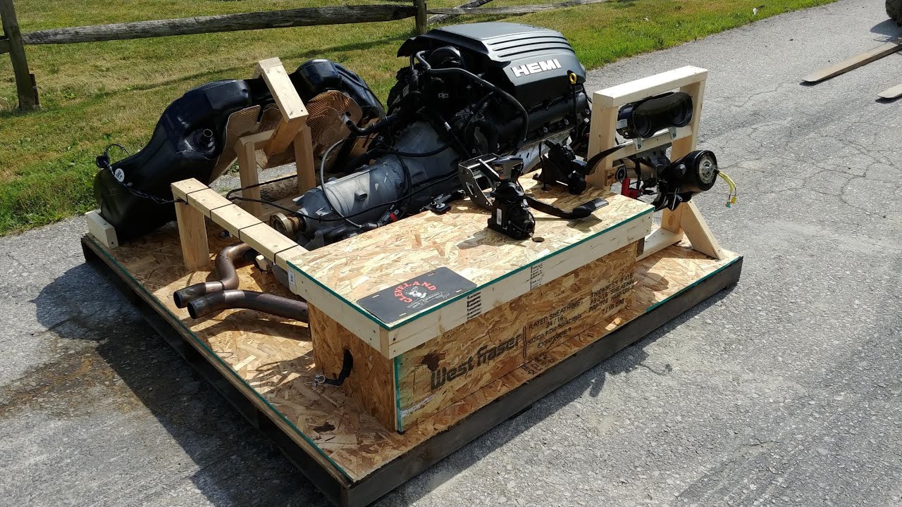 5.7L JUNKYARD HEMI ENGINE ON A PALLET TURN KEY READY TO GO WHOAAAAA ...