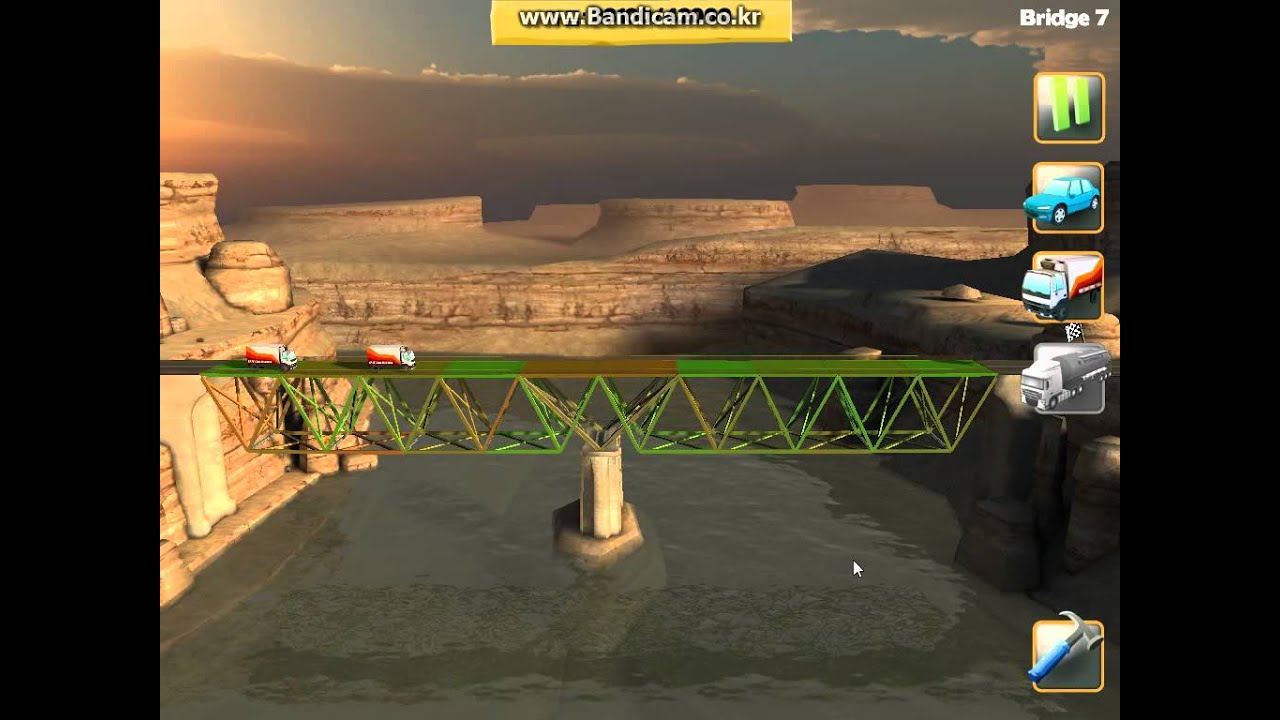 [Bridge Constructor] Tamassee - Bridge 7 - YouTube