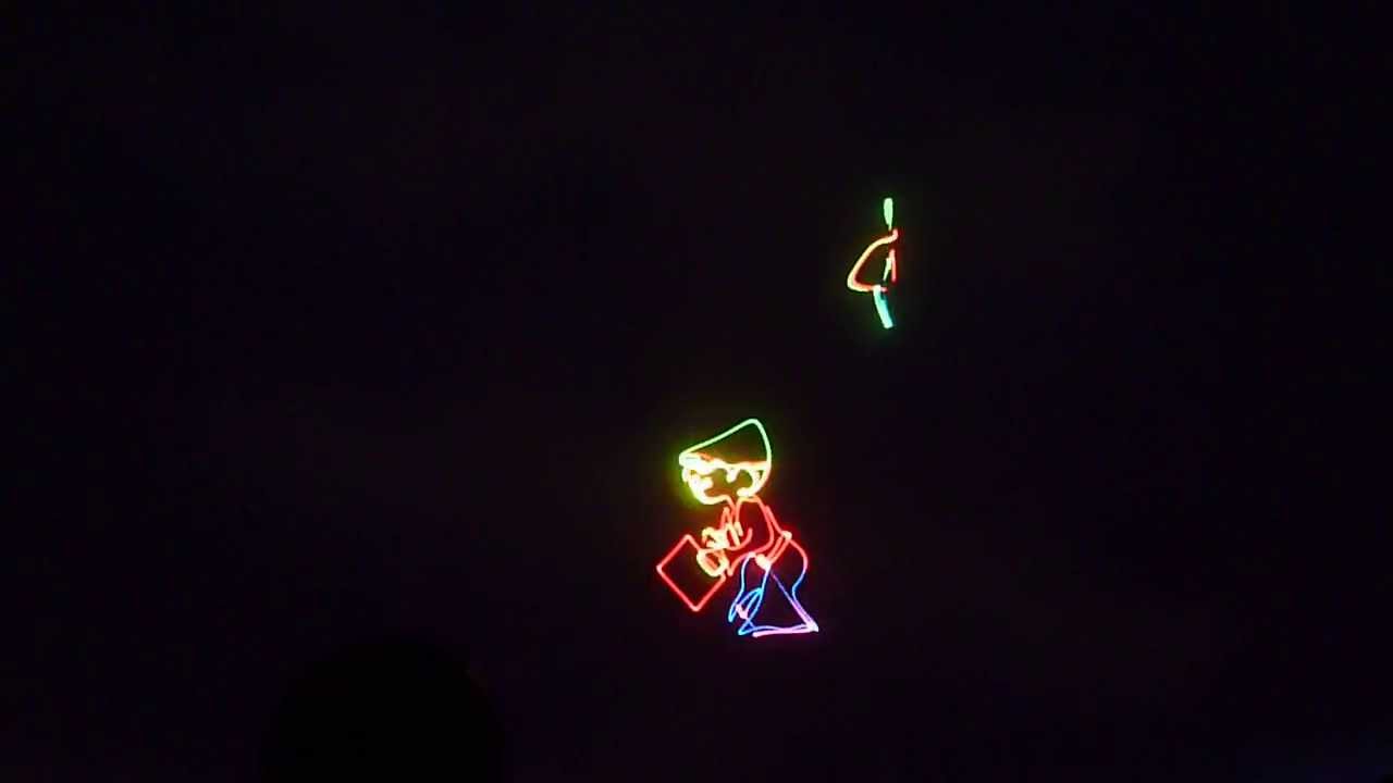 Michael J Laser Light Show (ABC) - YouTube