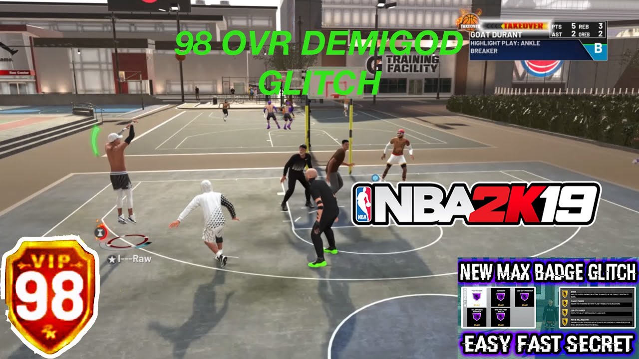 NBA 2K19 DEMIGOD 98 OVERALL BADGE GLITCH (UPDATED TUTORIAL ) - YouTube
