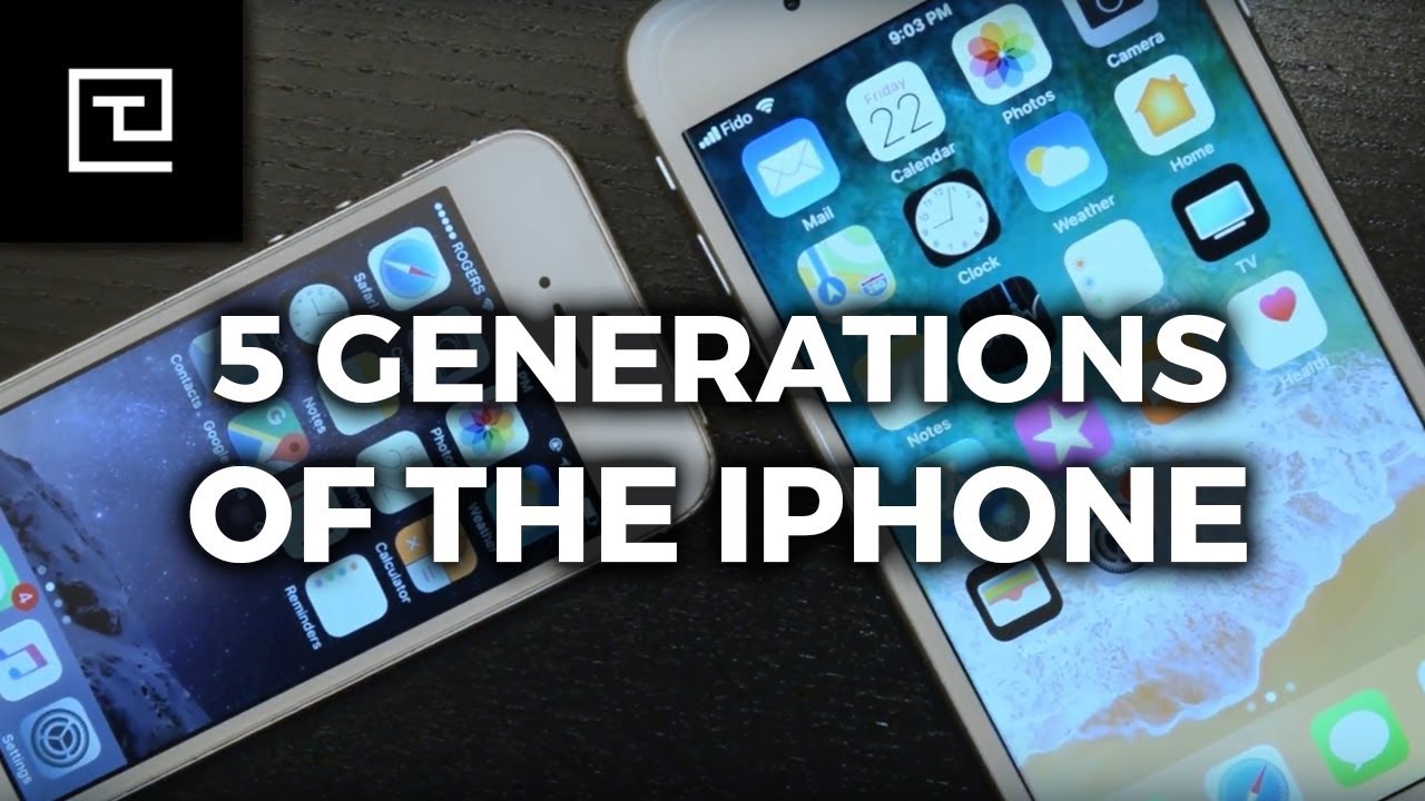 5 Generations of iPhone // iPhone 8 Plus vs iPhone 5S - YouTube