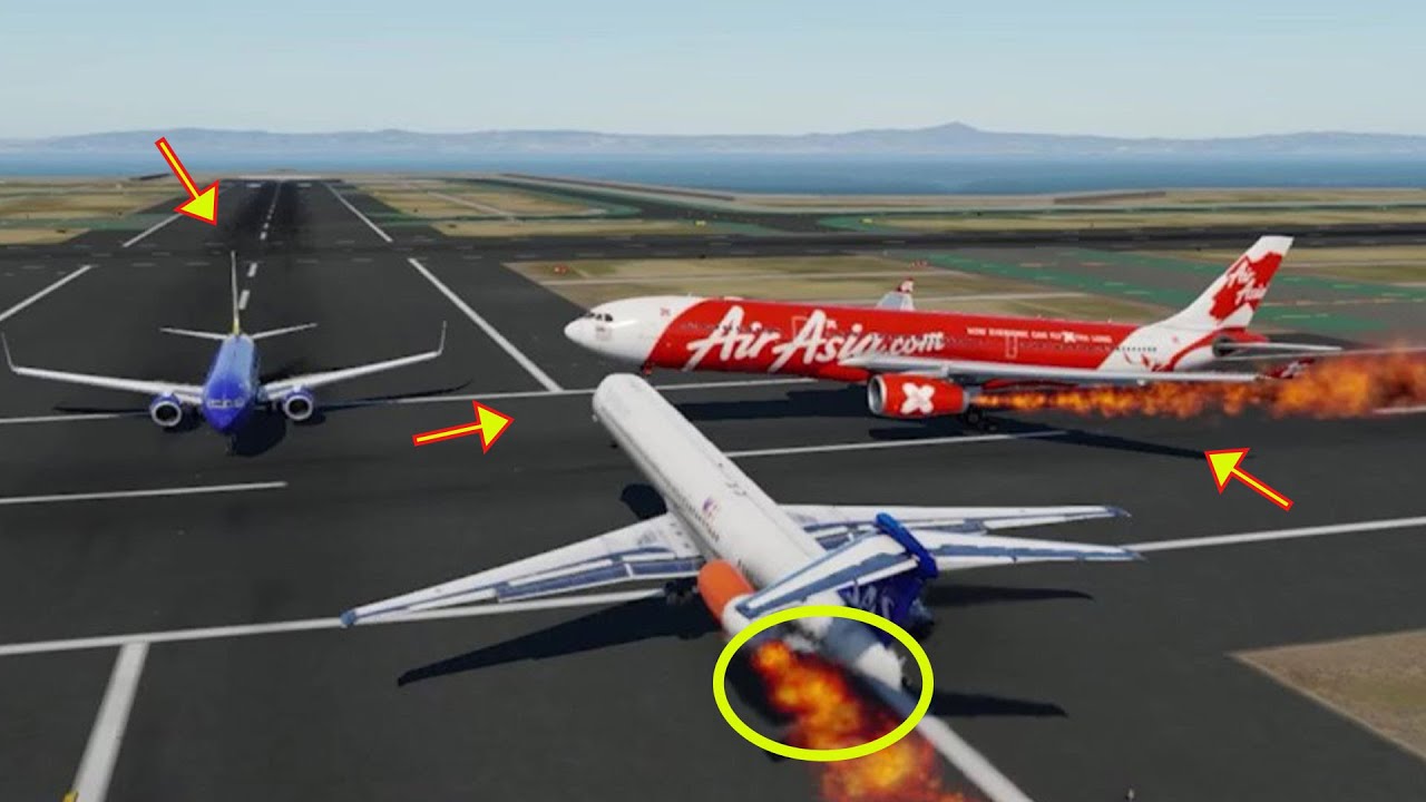 Plane Emergency landing Ever Airplane flying Dangerously too Close ...