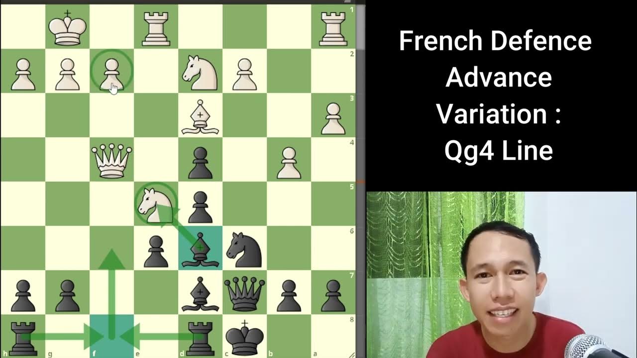 PART 4 | French Defence: Advance Variation with Qg4 Line (Tagalog Chess Tutorials) - YouTube
