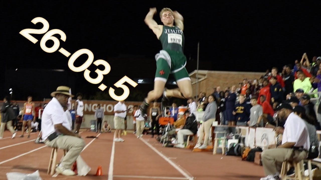 Matt Boling Long Jumps 26-3.5 At Texas Relays! - YouTube