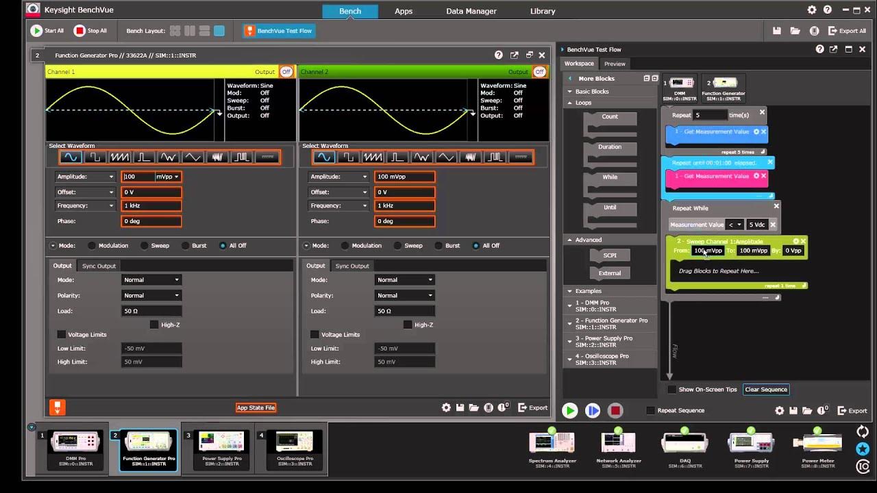 BenchVue Test Flow Advanced Topics - YouTube