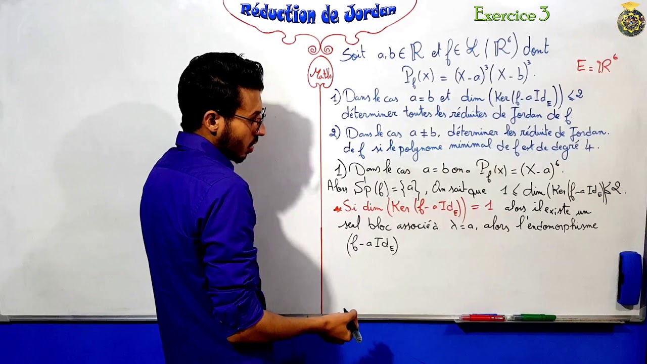 Exercice 3 sur la réduction de Jordan partie 1 - YouTube